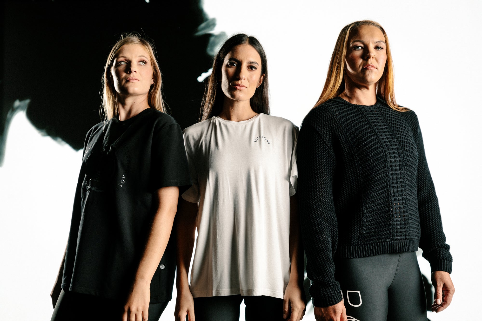 Topher Tee | White with Rose Road Arch Print